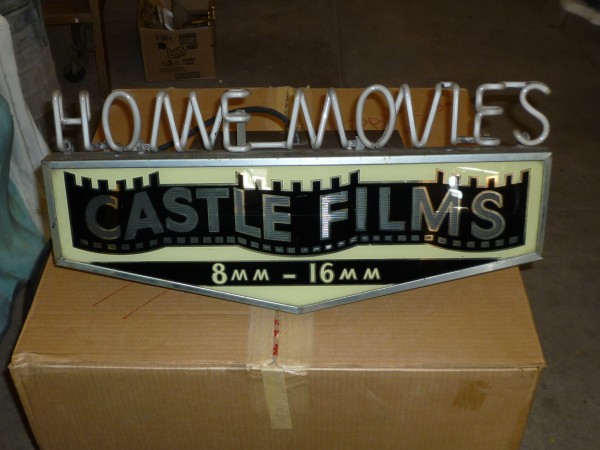 Old Castle Films Store Window Neon Sign « Obnoxious Antiques