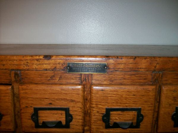 Antique Oak 100 Drawer Hardware Store Cabinet « Obnoxious Antiques