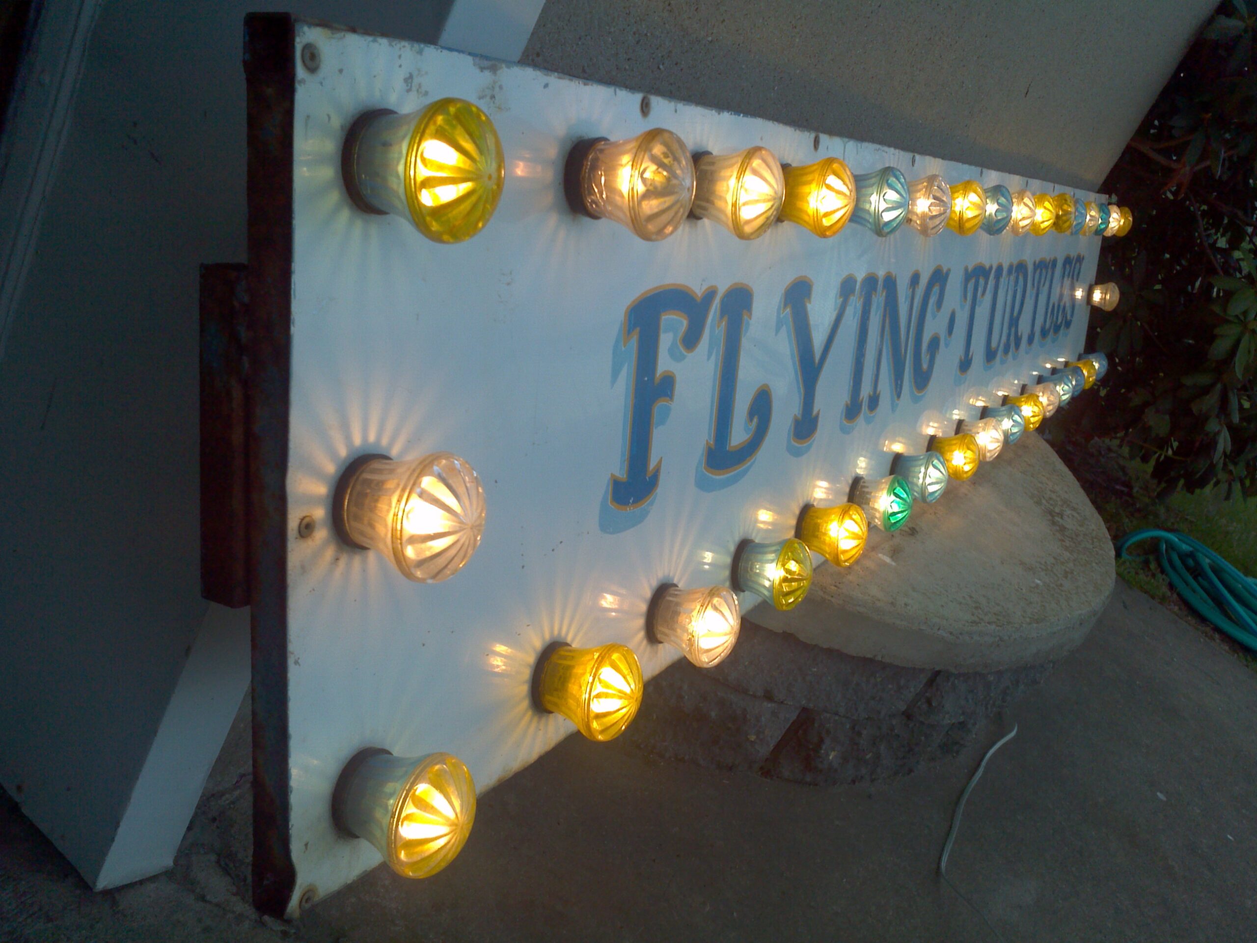 Vintage Carnival Light Signs
