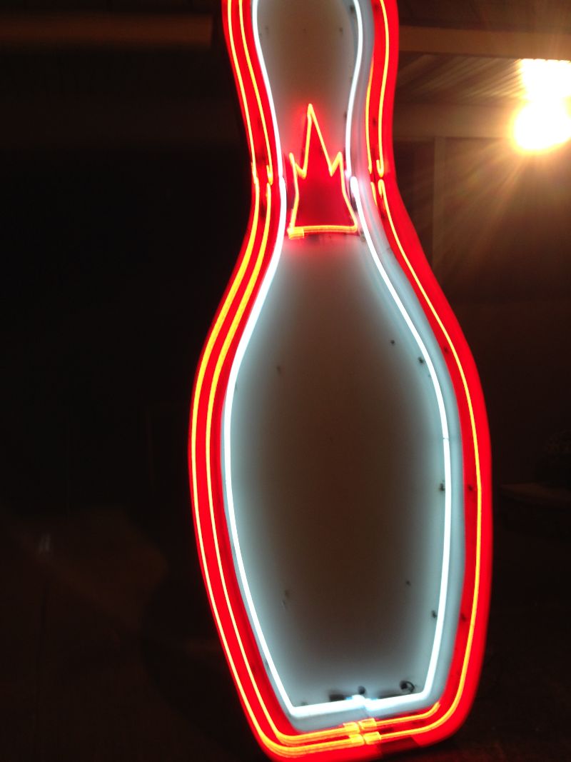 Vintage Mid-Century Neon Bowling Alley Pin Signs « Obnoxious Antiques