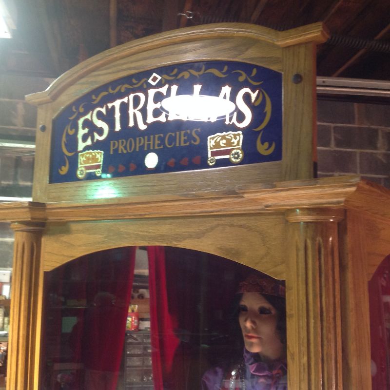 Arcade Coin Operated Estrella Gypsy Fortune Teller Machine « Obnoxious ...