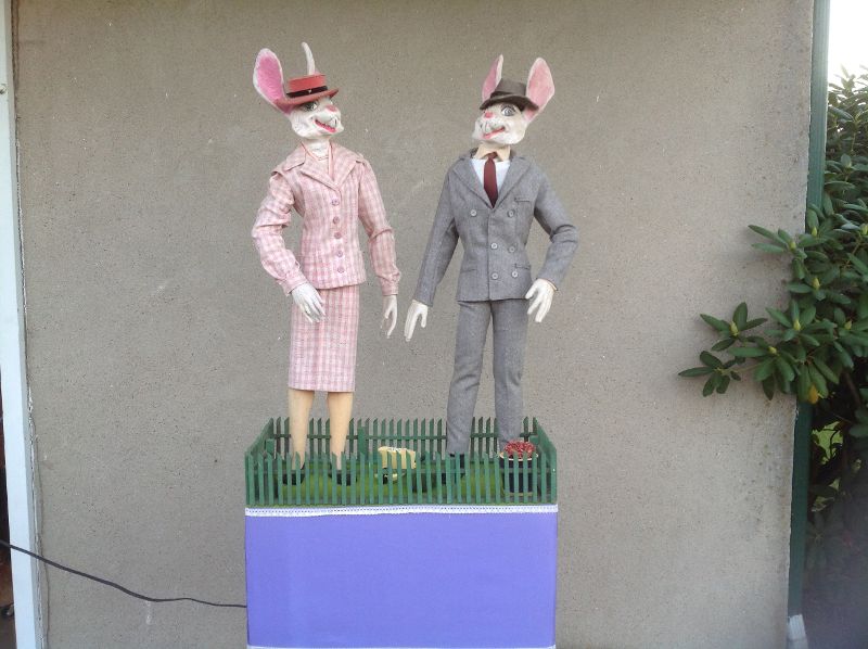 Vintage Sylvestri Rabbit Animated Store Window Display Automaton ...