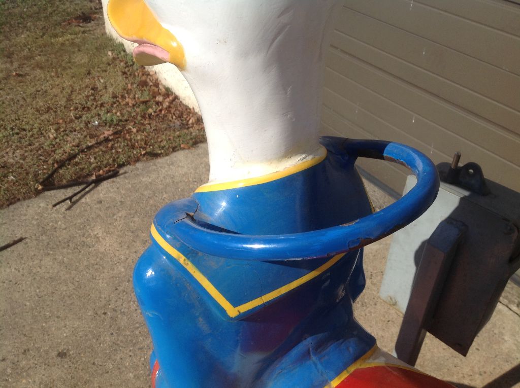 Vintage Coin Operated Donald Duck Arcade Kiddie Ride « Obnoxious Antiques