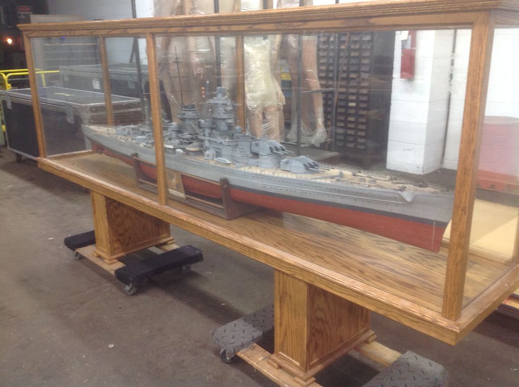 German Battleship In Oak Display Case « Obnoxious Antiques
