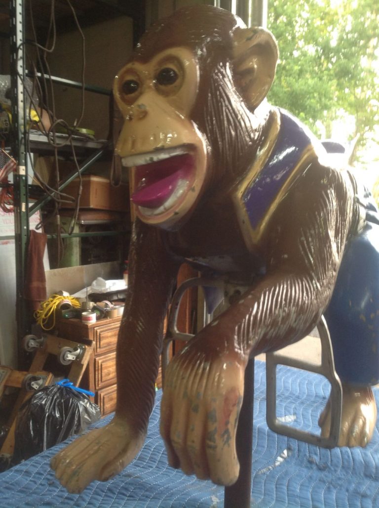 Vintage Amusement Park Carousel Monkey « Obnoxious Antiques