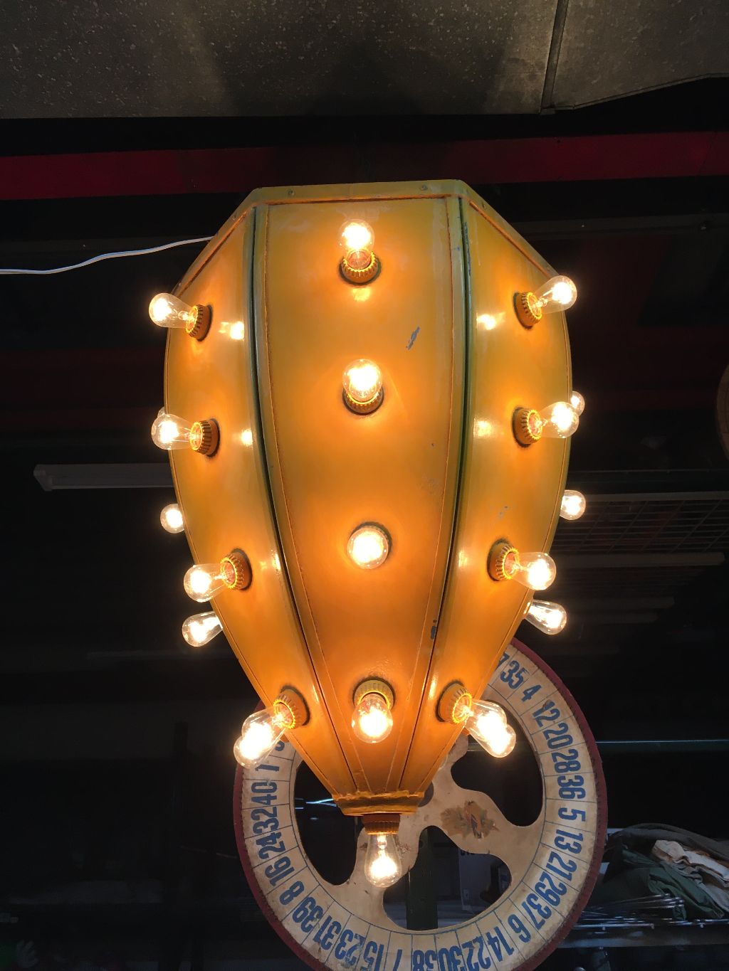 Mid-Century Metal Carnival Ride Multi-Bulb Light « Obnoxious Antiques