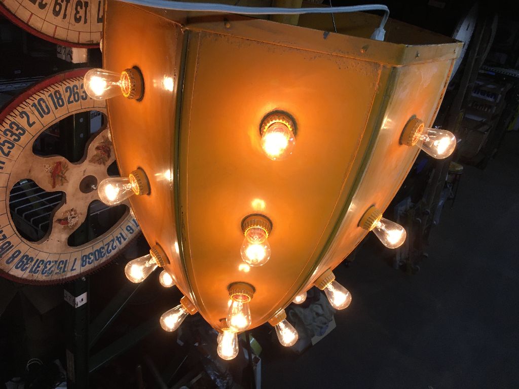 Mid-Century Metal Carnival Ride Multi-Bulb Light « Obnoxious Antiques