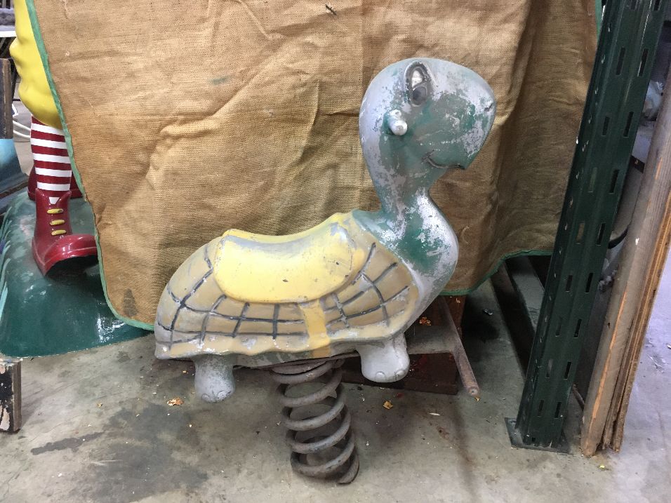 Group Of Vintage Playground Spring Ride Animals « Obnoxious Antiques