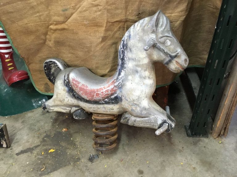 Group Of Vintage Playground Spring Ride Animals « Obnoxious Antiques
