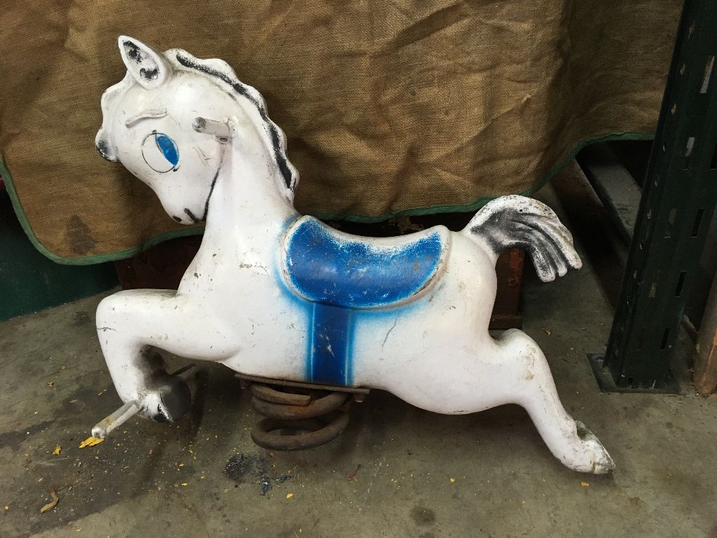 Group Of Vintage Playground Spring Ride Animals « Obnoxious Antiques