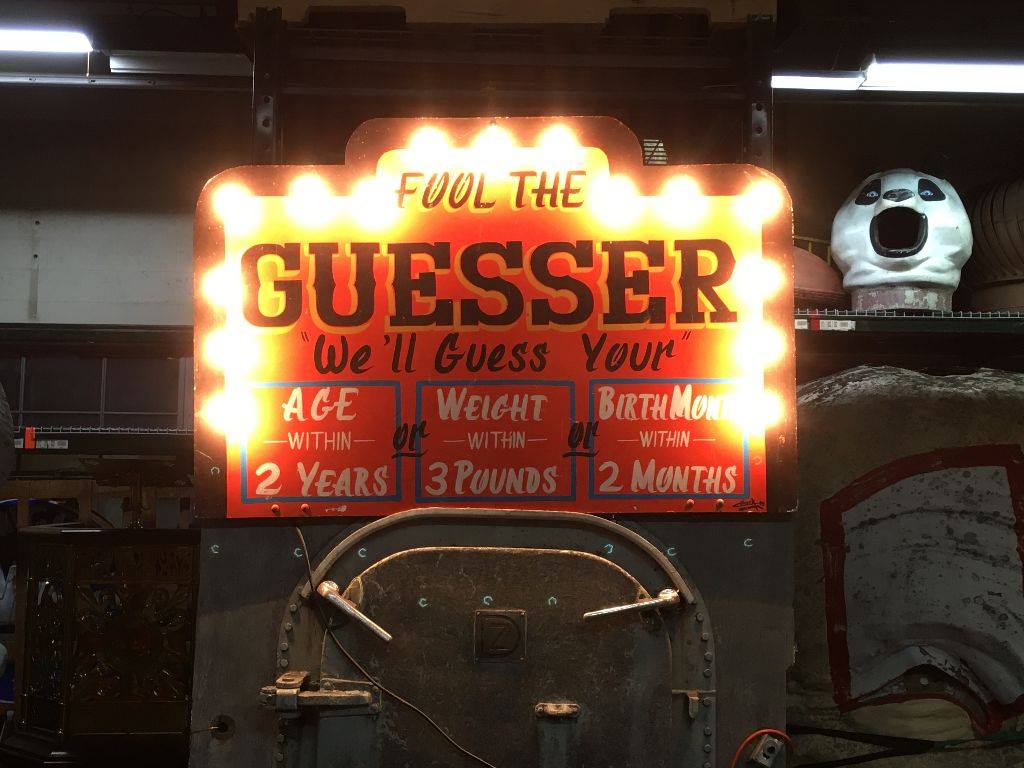 Vintage Carnival Amusement Park Fool The Guesser Marquee « Obnoxious ...