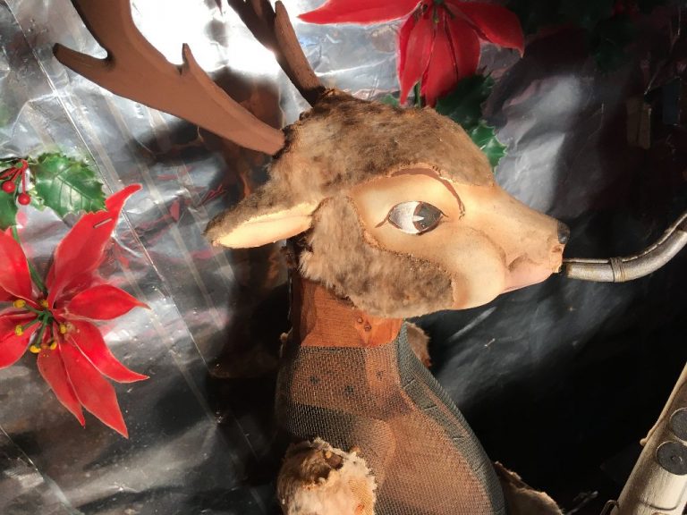 Vintage Christmas Santa And Reindeer Orchestra Concert Automaton Store ...