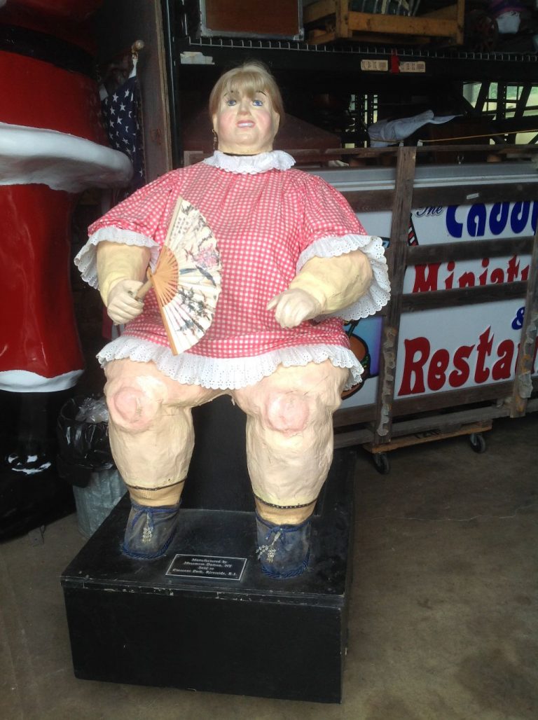 Antique Animated Crescent Park RI Amusement Park Laughing Lady ...