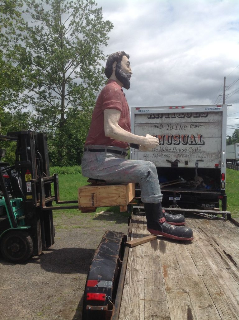 Antique Hunts Pier Paul Bunyan Lumberjack Statue Wildwood NJ ...