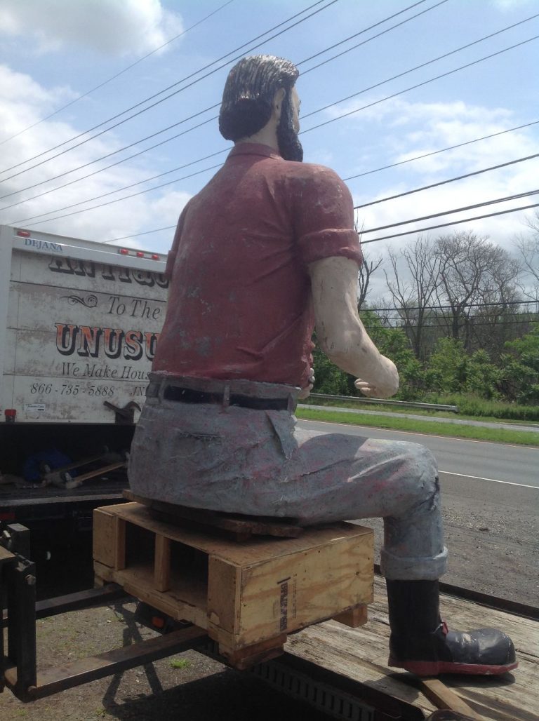 Antique Hunts Pier Paul Bunyan Lumberjack Statue Wildwood NJ ...