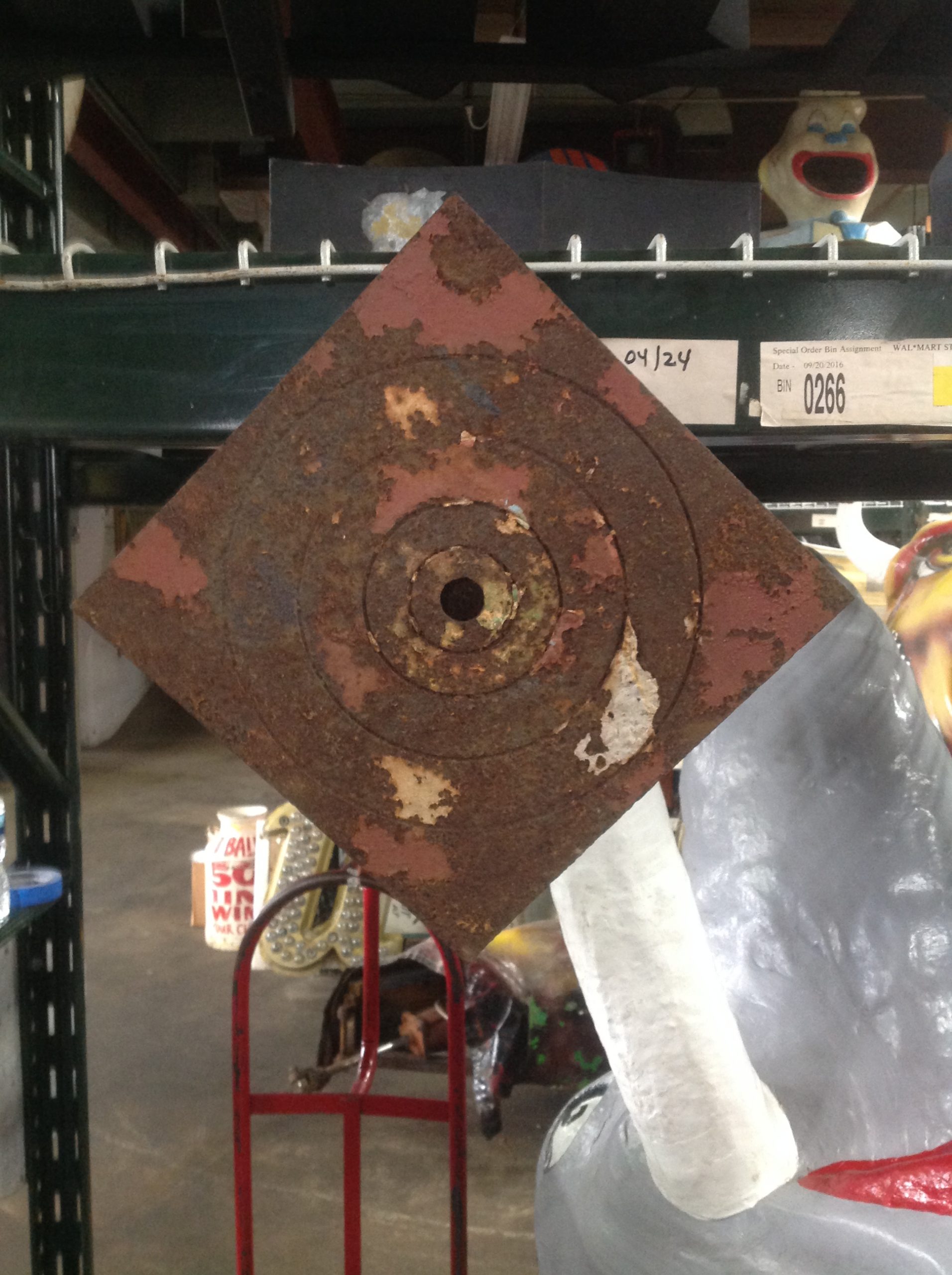 Antique Cast Iron Penny Arcade Mangels Shooting Gallery Target ...