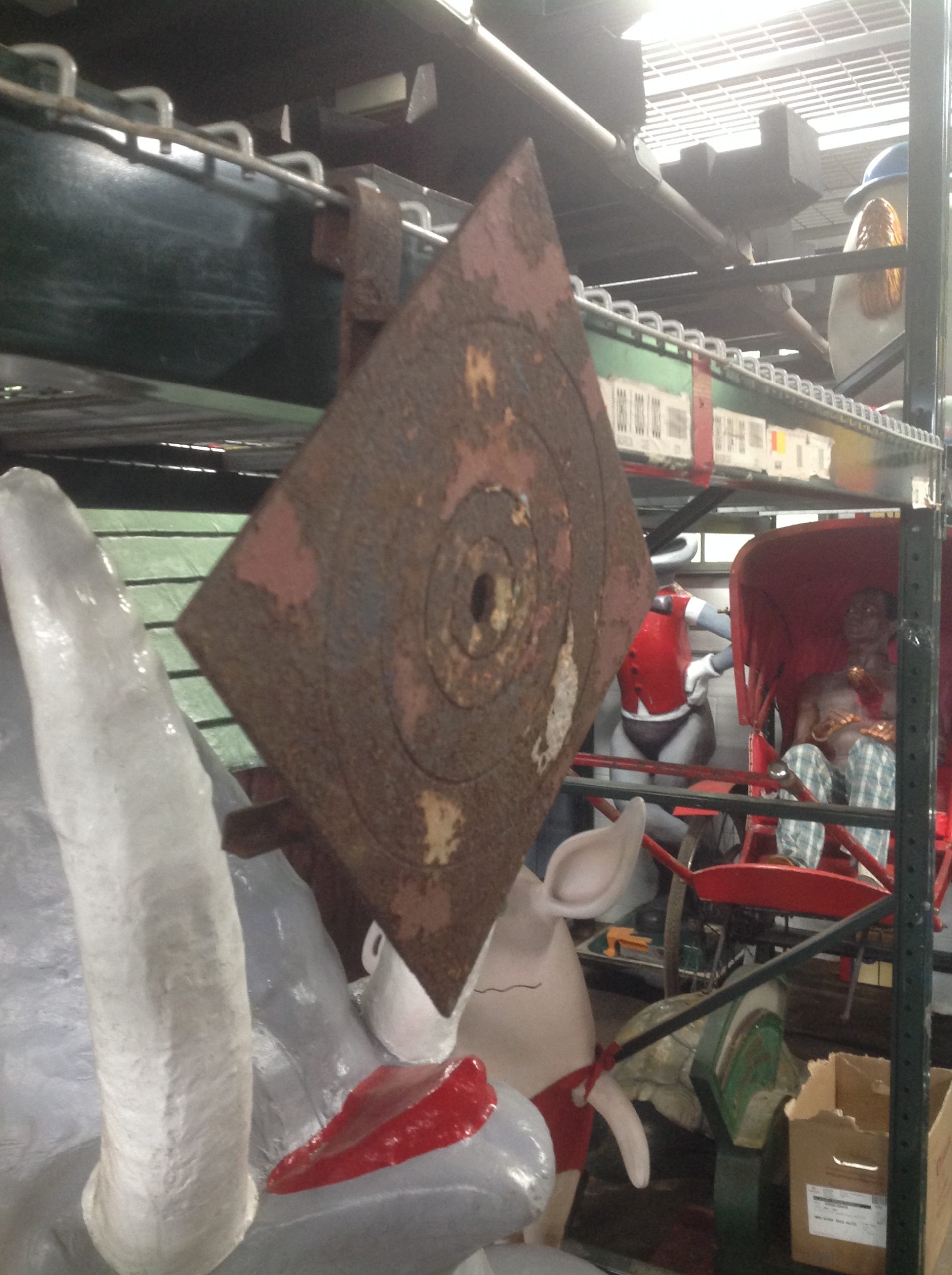 Antique Cast Iron Penny Arcade Mangels Shooting Gallery Target ...