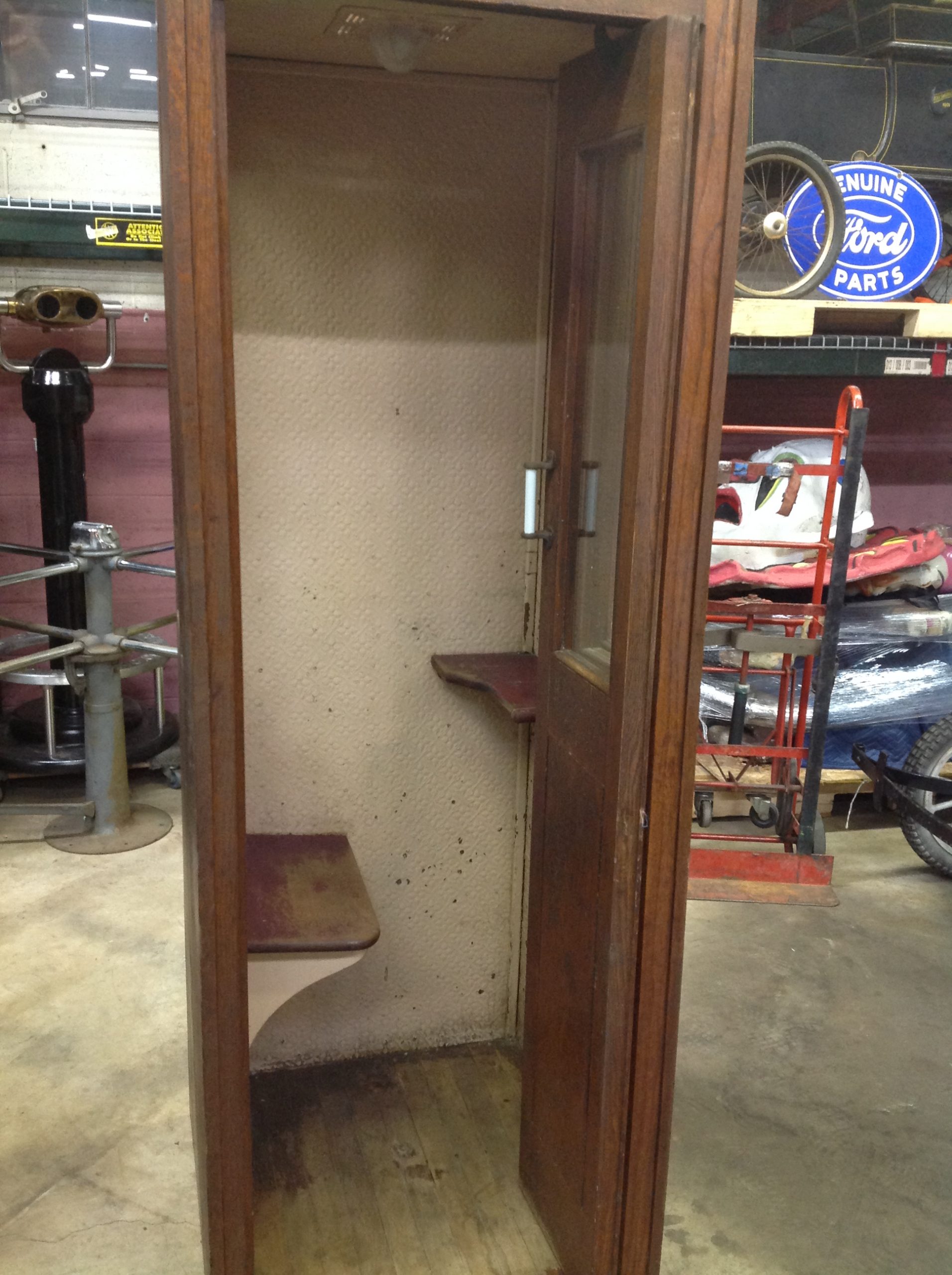 Antique 1920’s Wooden Phone Booth « Obnoxious Antiques