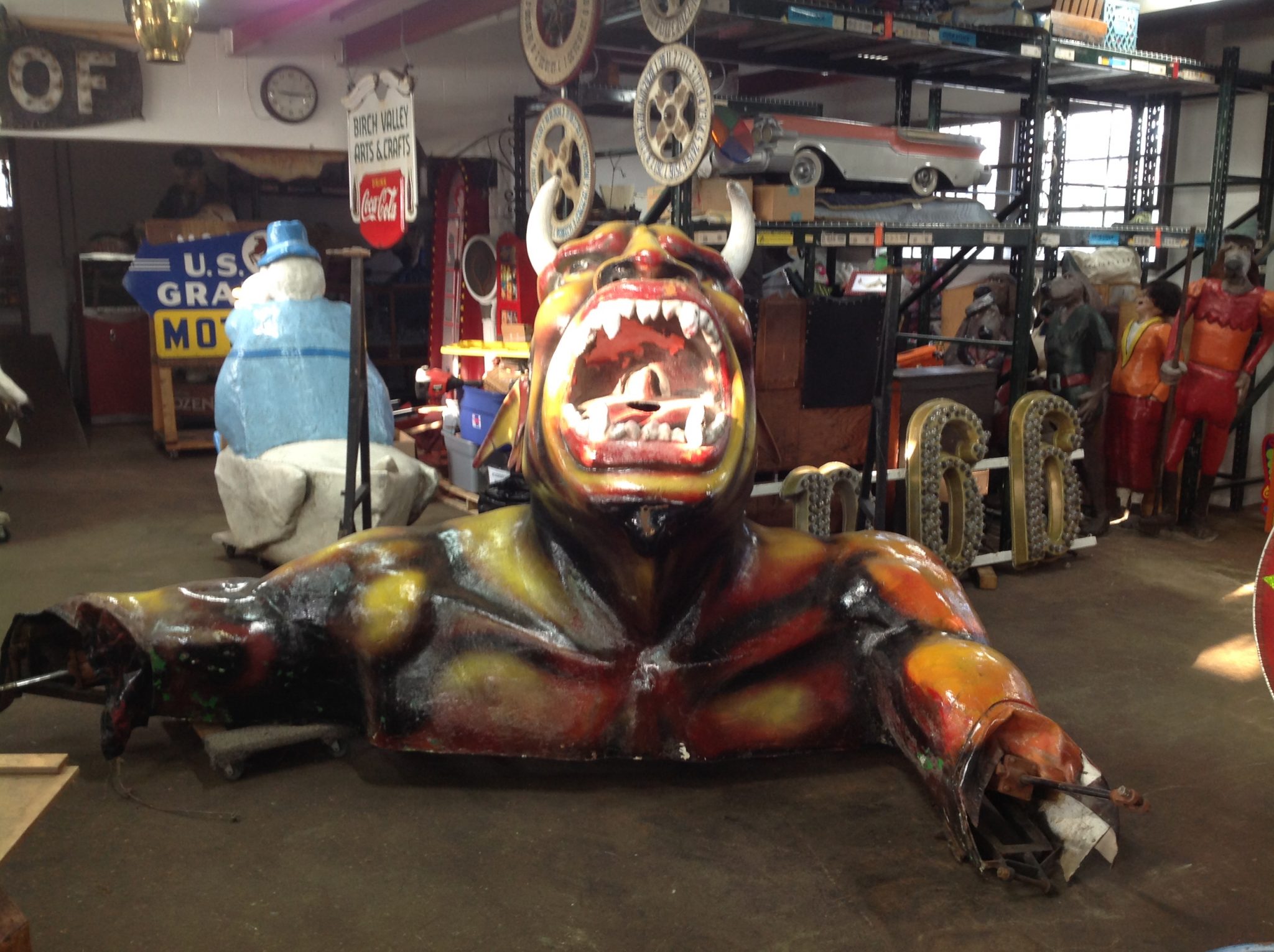 Vintage Huge Coney Island Astroland Dante’s Inferno Dark Ride Funhouse ...