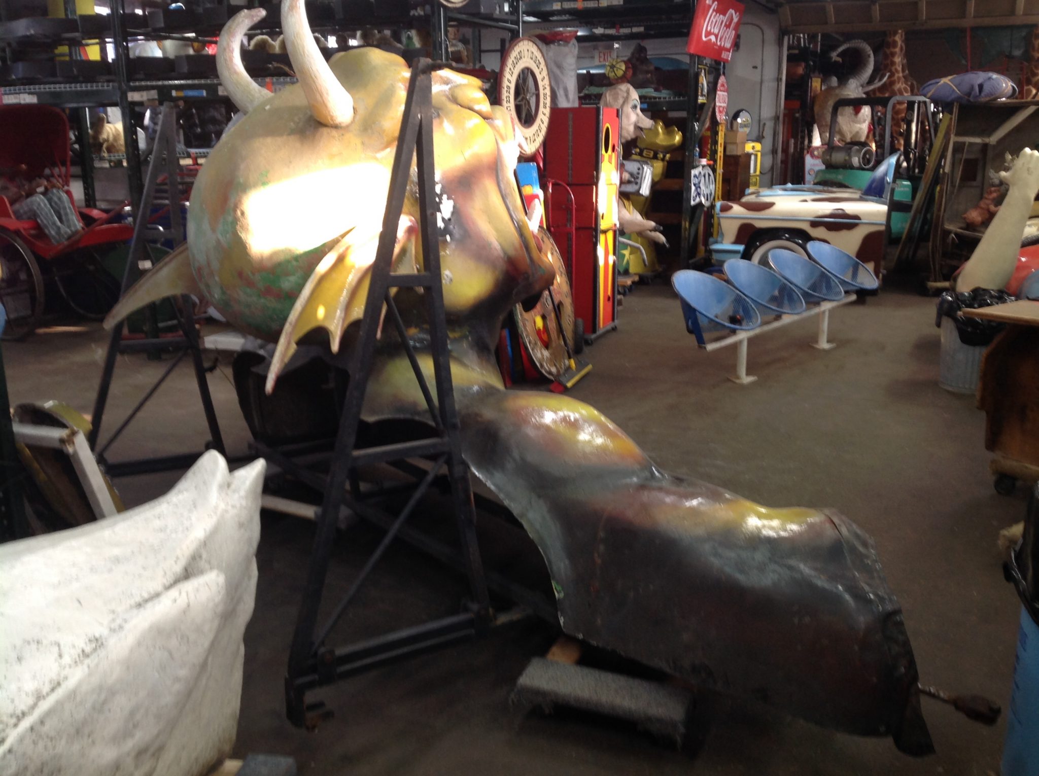 Vintage Huge Coney Island Astroland Dante’s Inferno Dark Ride Funhouse ...