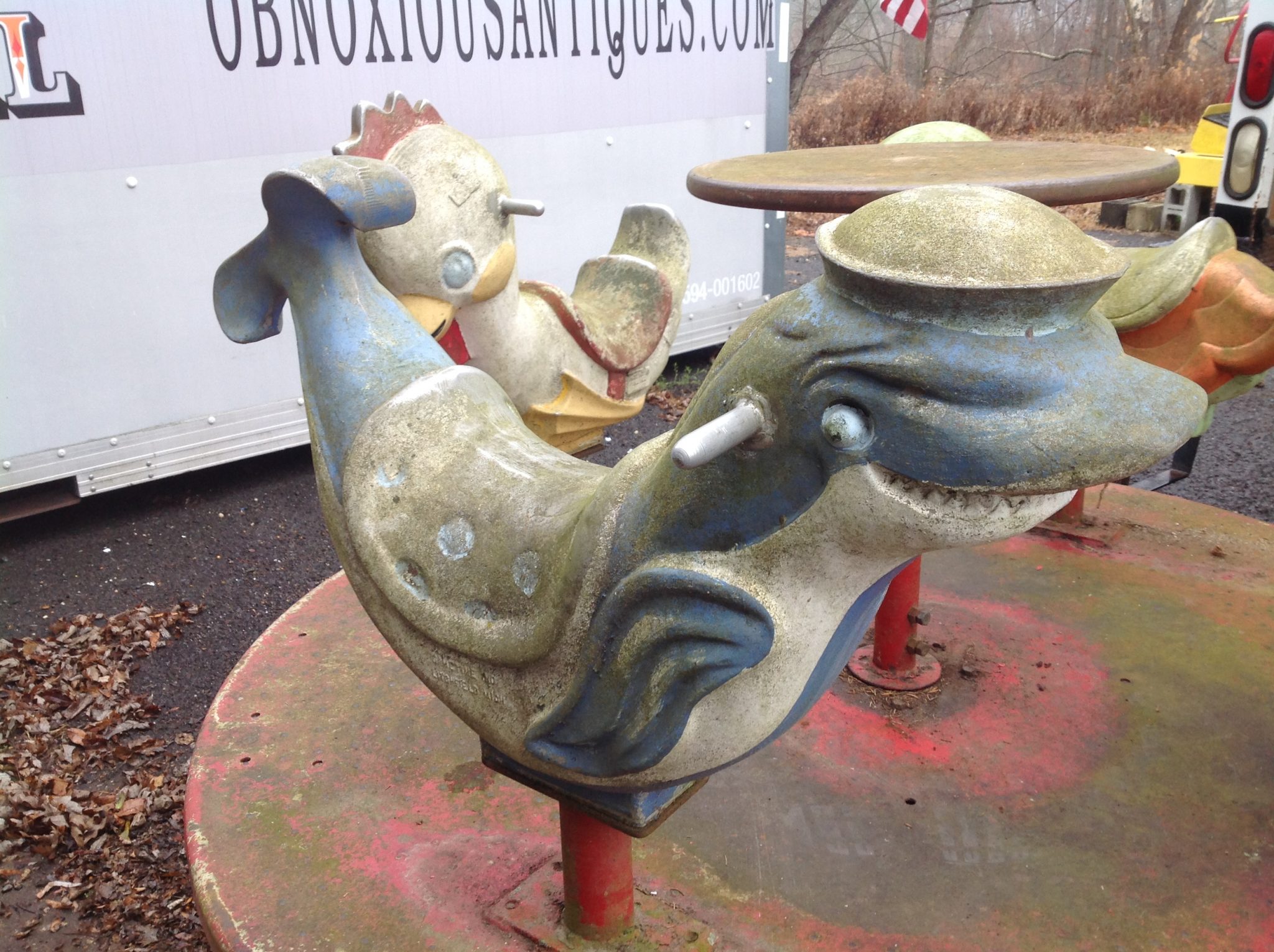 Vintage Mid Century Modern Saddle Mates Playground Merry Go Round ...