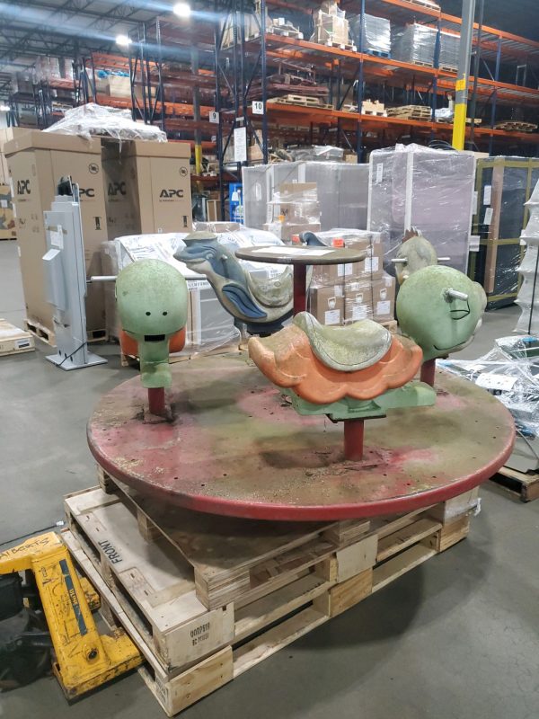 Vintage Mid Century Modern Saddle Mates Playground Merry Go Round ...