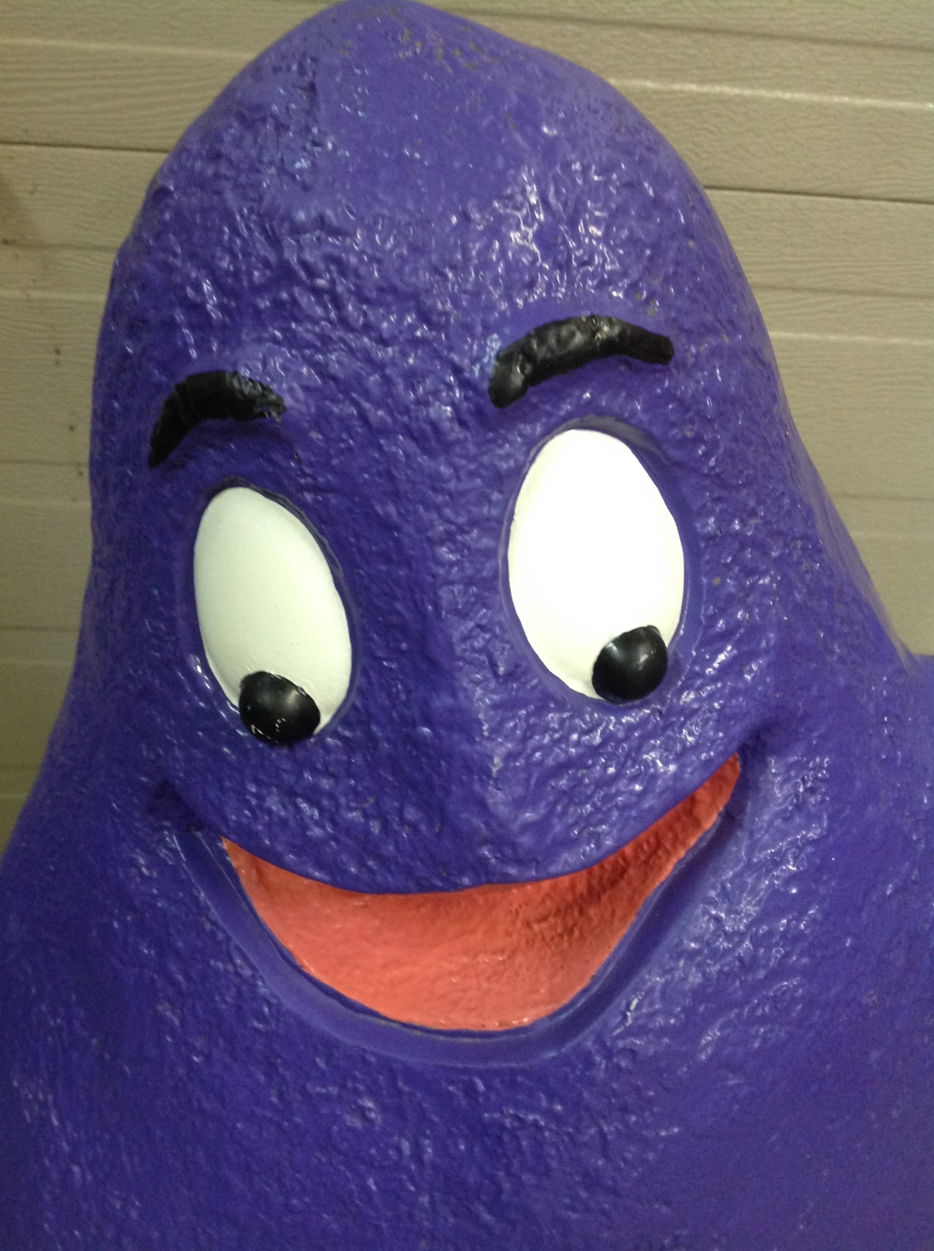 Vintage McDonalds Play Land Grimace Statue « Obnoxious Antiques