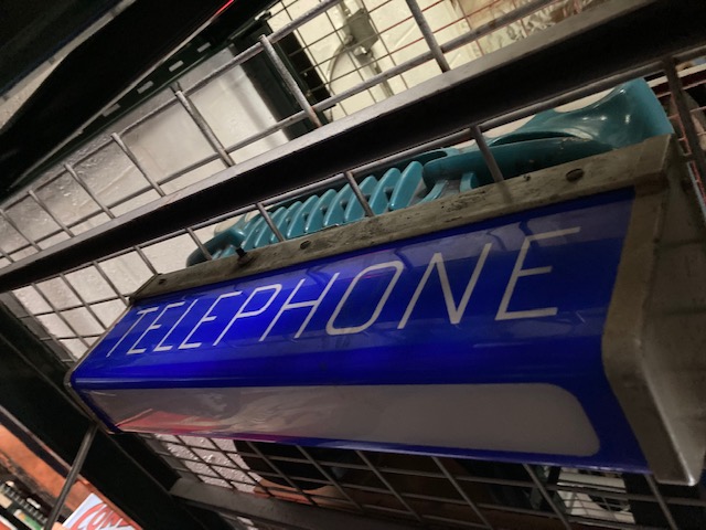 Vintage Double Sided Illuminated Telephone Sign « Obnoxious Antiques