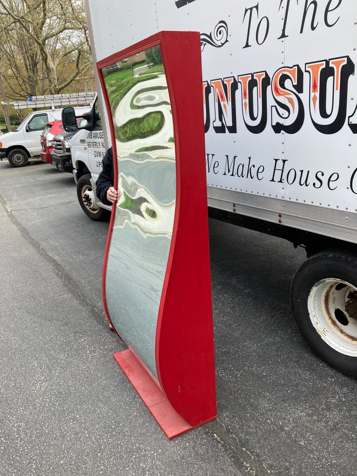 Antique Amusement Park Glass Funhouse Mirror « Obnoxious Antiques