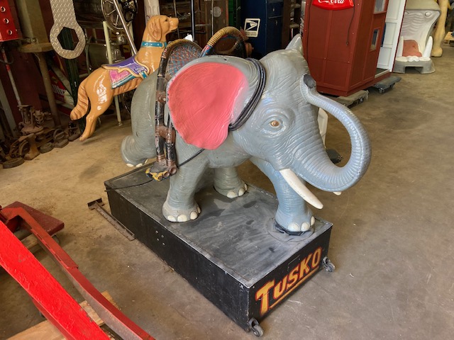 1950’s Penny Arcade Coin Operated Tusko The Elephant Kiddie Ride ...