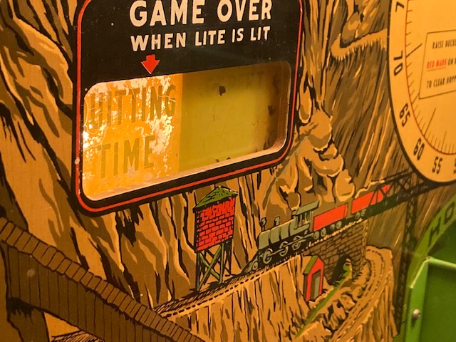 1956 Coin Operated Penny Arcade Sidewalk Engineer Arcade Game ...