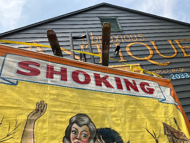 Vintage Famous Monsters Of Filmland Horror Sideshow Banner Line Signed ...