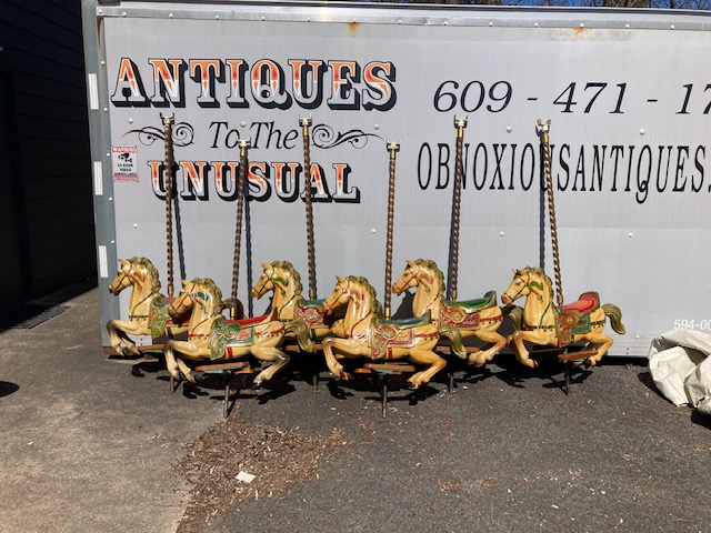 Group Of Vintage 1960’s English Merry Go Round Child’s Size Carousel ...
